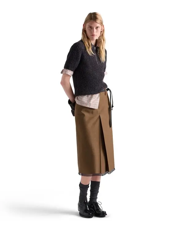 Prada Wool Midi-skirt