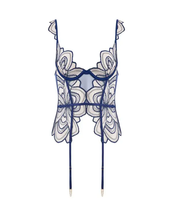 Bluebella Soraya Basque Navy Peony - Blue