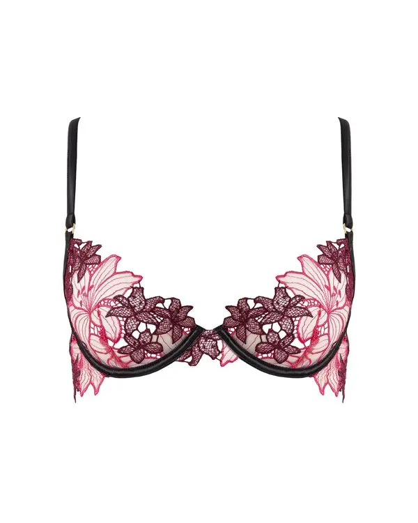 Bluebella Calantha Floral Bra Cherry Lacquer/virtual Pink