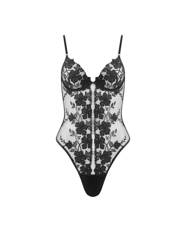 Bluebella Alara Floral Sheer Bodysuit