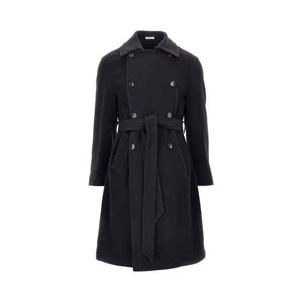 BRERAS Wool Cloth Coat With Belt