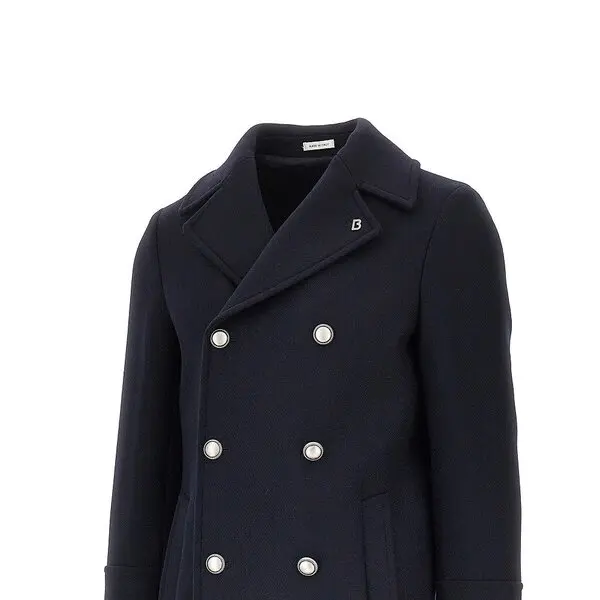 BRERAS Wool-blend Double-breasted Peacoat