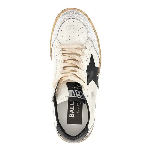 GOLDEN GOOSE Ballstar Nappa Leather Sneakers - White