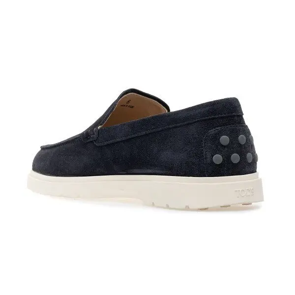 TOD'S Suede Leather Hybrid Loafers