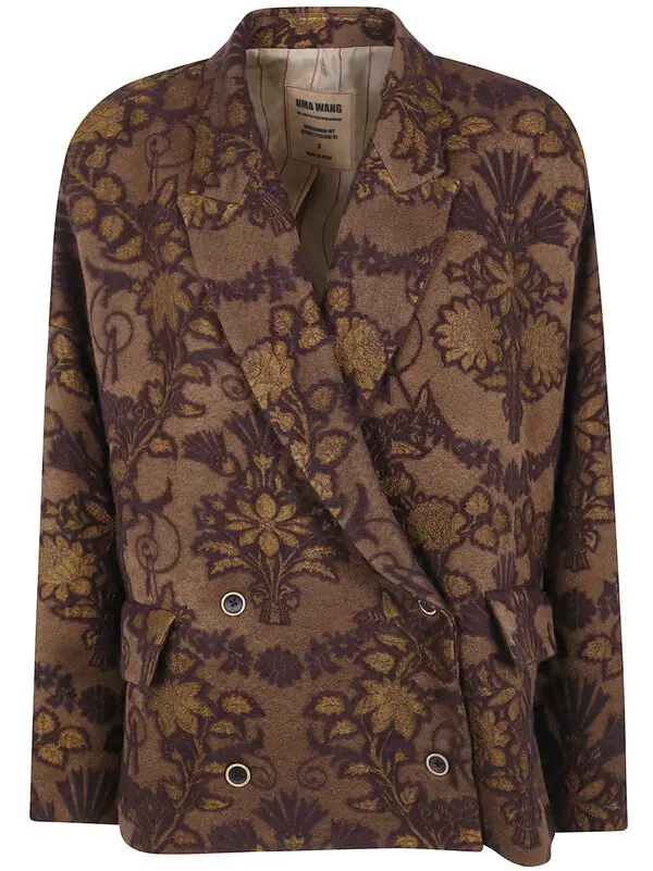 UMA WANG Wool Jacquard Blazer