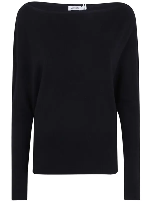 Simkhai Sweater Draped Off Shoulder "lavina