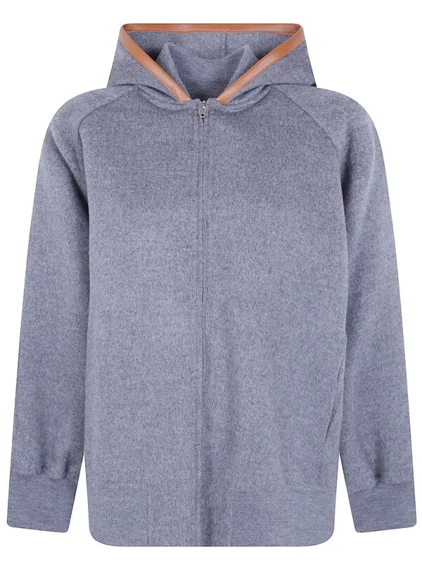 SEMICOUTURE Jacket Hooded "double Wool Hooded Bomber