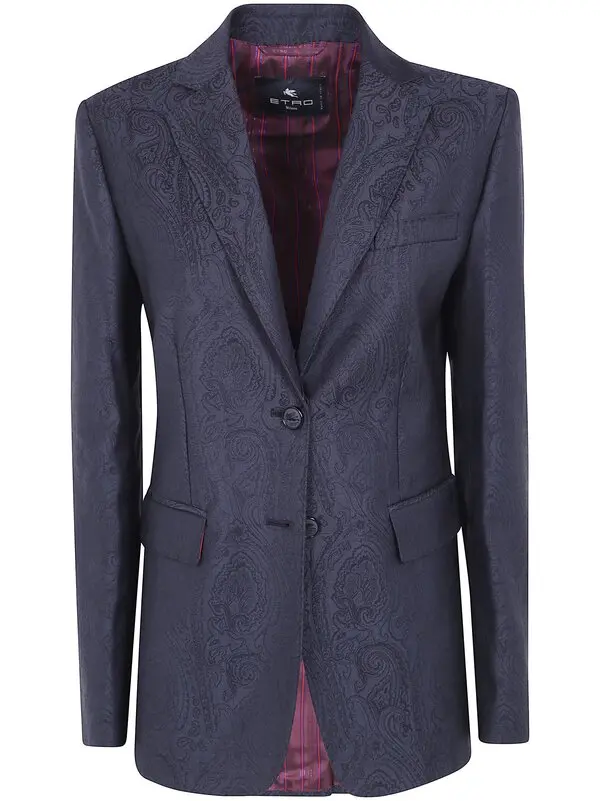 Etro Jacket Classic Blazer - Black