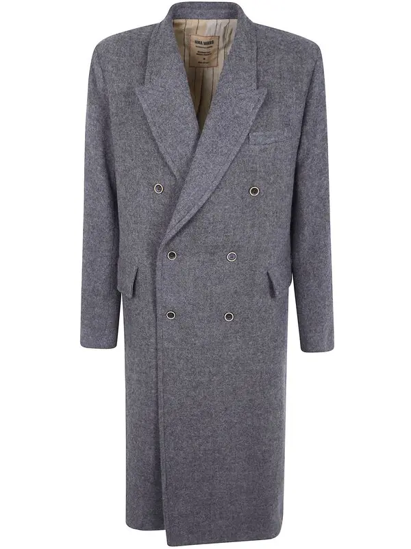 UMA WANG Coat Long Grey "riccardo
