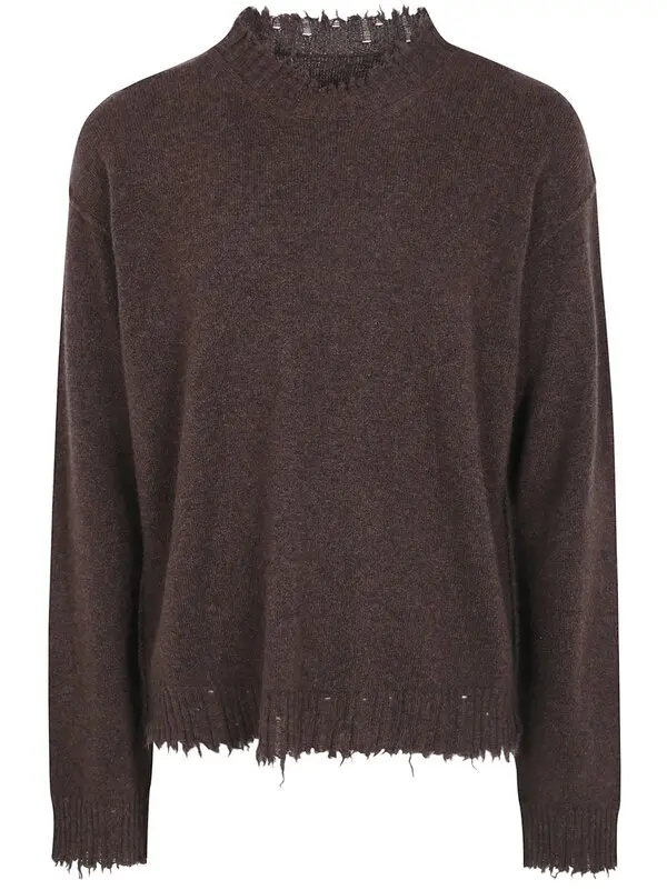 UMA WANG Distressed Cashmere Sweater