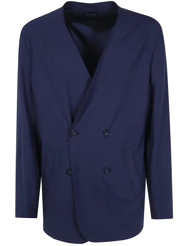 Emporio Armani Jacket Double Breasted "linear Neck Blazer