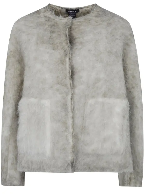 Avant Toi Jacket Hand Painted Alpaca Round Neck