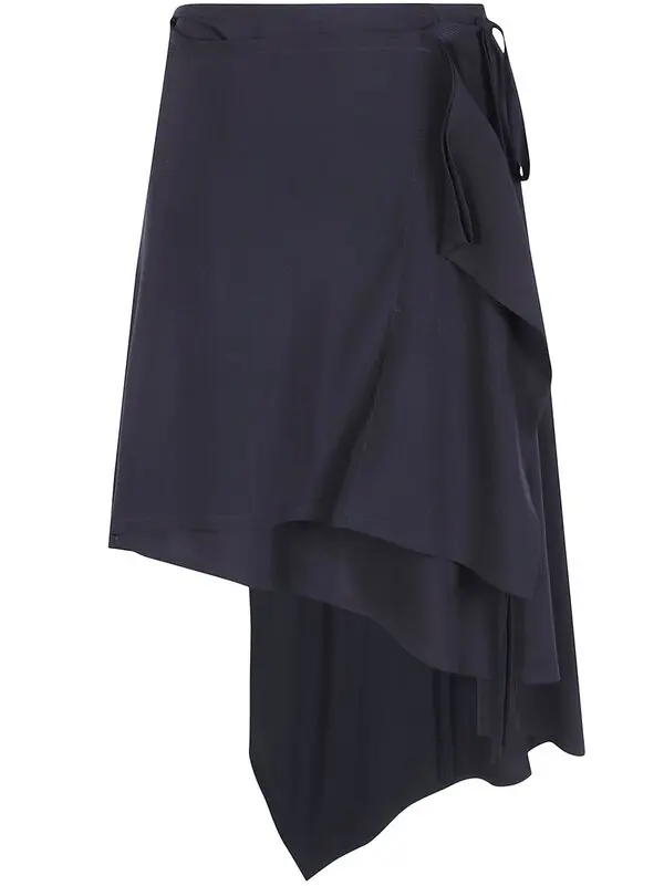 ANN DEMEULEMEESTER Skirt Asymmetrical Wrap "birit