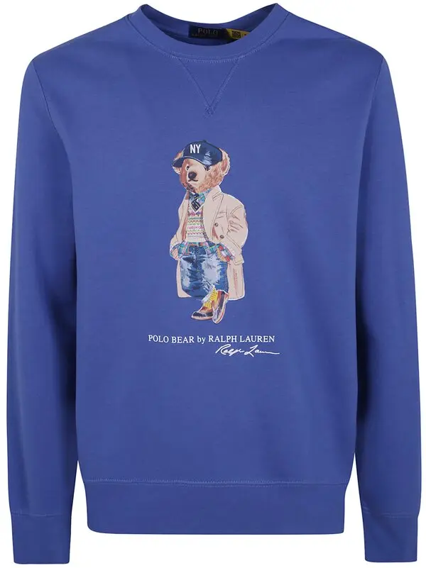 Polo Ralph Lauren Sweatshirt Main Feature "bear - Blue