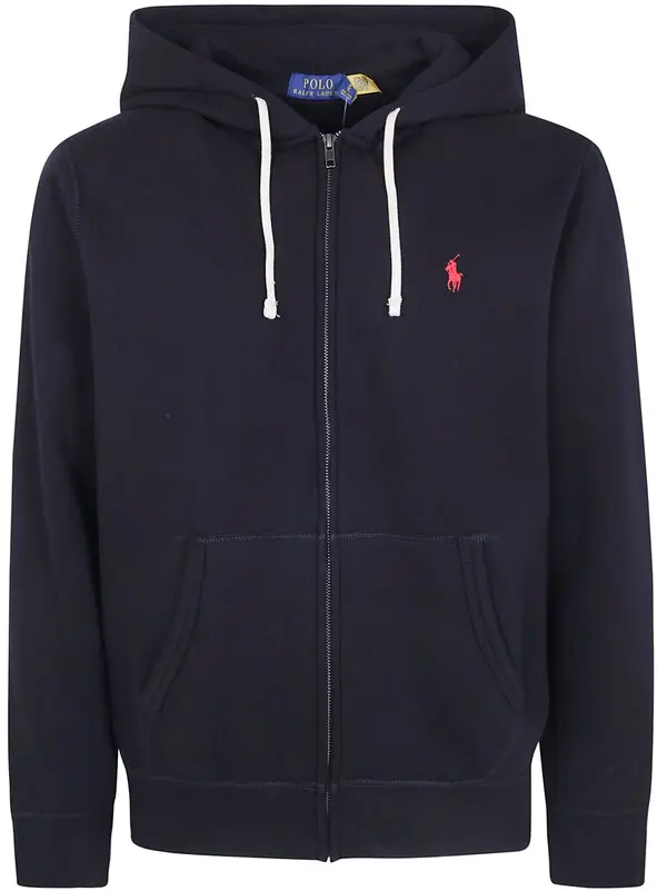 Polo Ralph Lauren Sweatshirt Hooded "long Sleeve Knit - Black