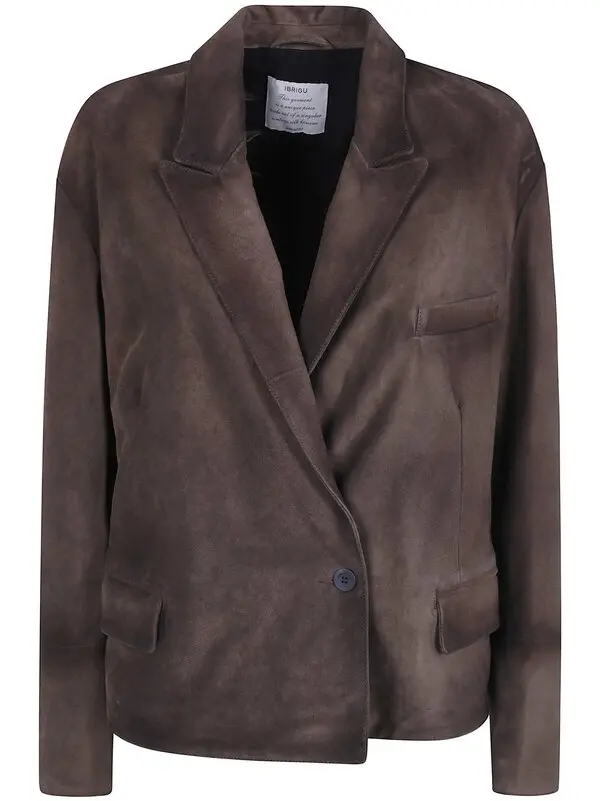 IBRIGU Jacket Suede "embroidered And Printed