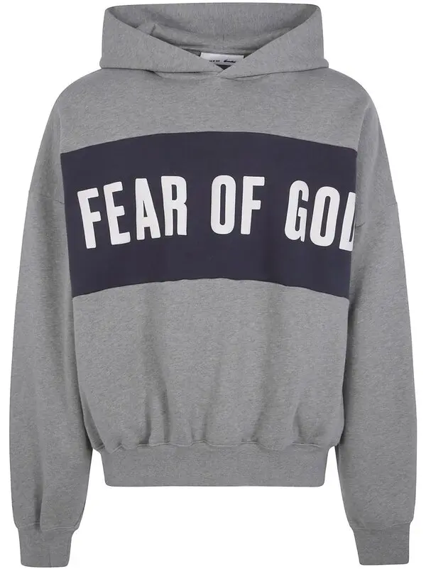 Fear Of God Sweatshirt Panelled "cropped Relaxed Hoodie - Beige