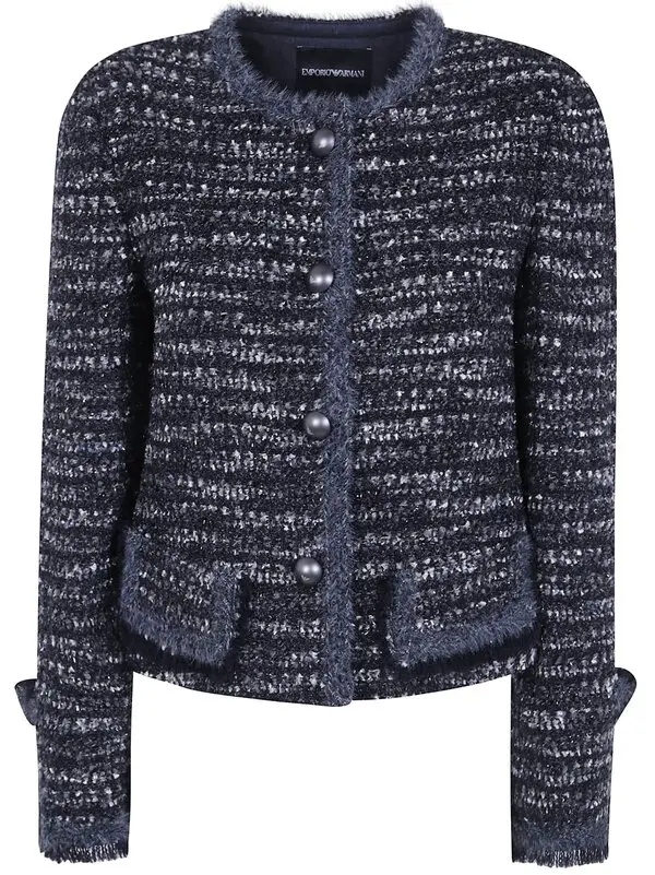 Emporio Armani Blazer Wool "ew004236.af24396 Fc366 - Gray
