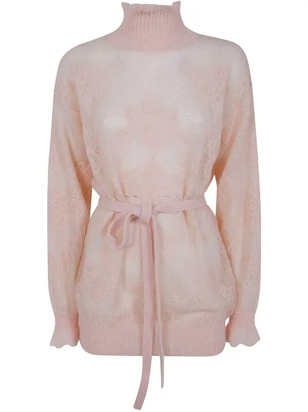 TWINSET Sweater Belted "laced
