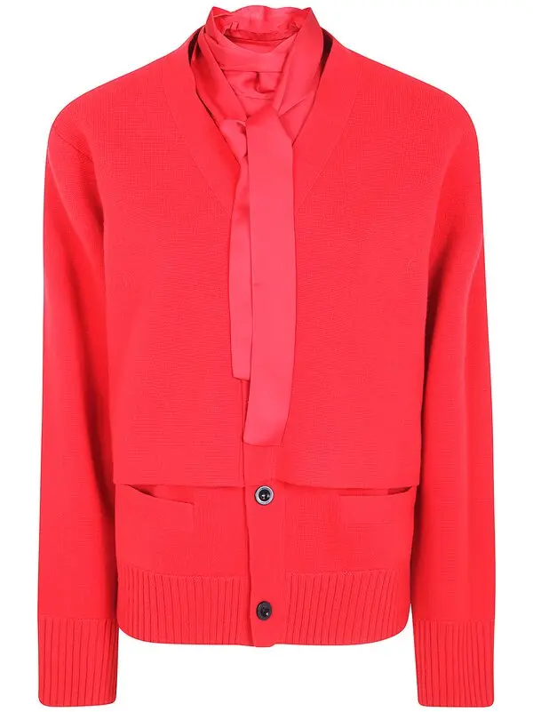 Sacai Sweater Wool Knit Cardigan