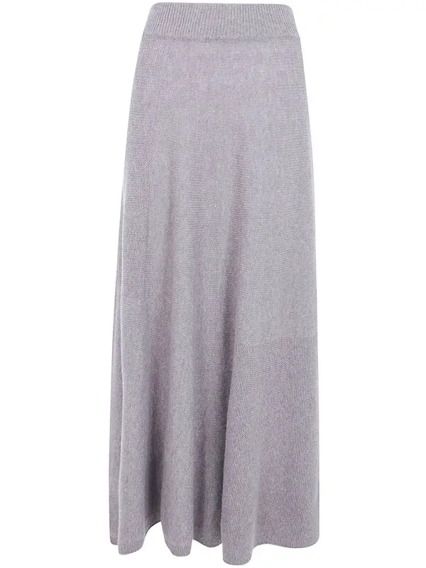 Emporio Armani Skirt Wool Cashmere "earth - Gray