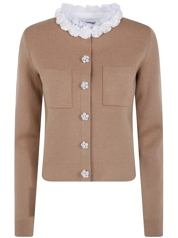 SELF-PORTRAIT Embellished Knit Cardigan