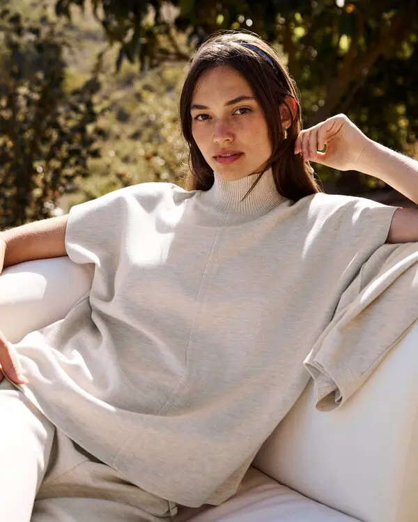 Splendid Winslow Mock Neck Pullover - Eucalyptus