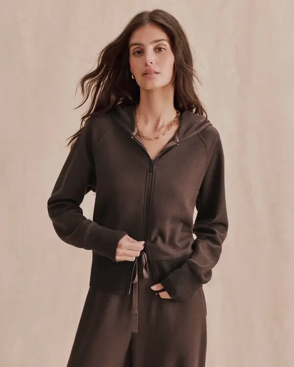 Splendid Winslow Zip Up Hoodie - Java
