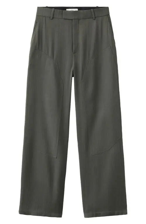 Mango Straight Leg Suit Pants