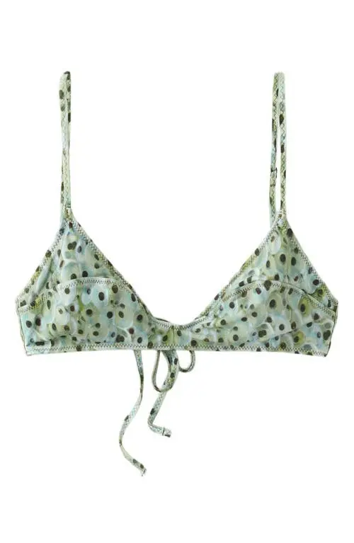 Mango Printed Triangle Bikini Top