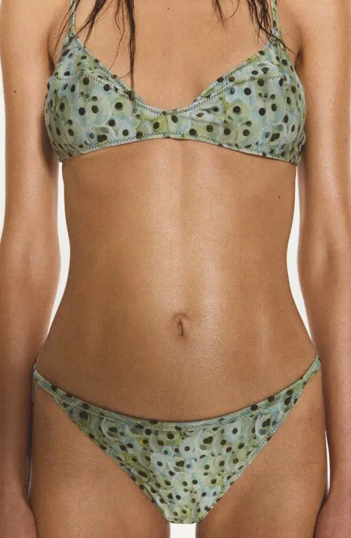 Mango Printed Triangle Bikini Top