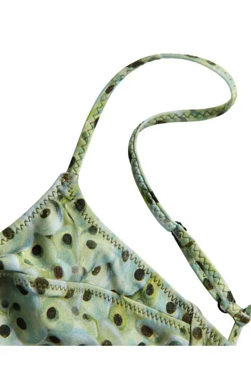 Mango Printed Triangle Bikini Top