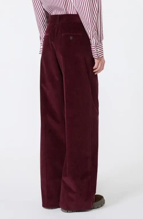 Max Mara Tania Wide Leg Corduroy Pants