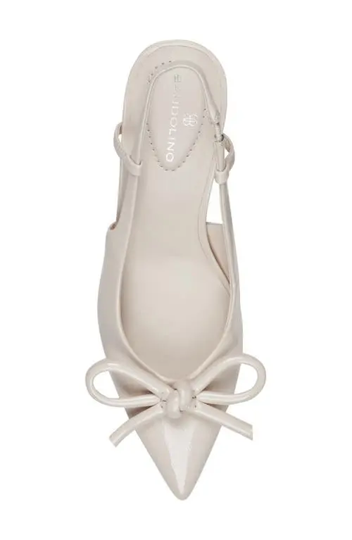 Bandolino Margla Faux Leather Slingback Pump - Ivory