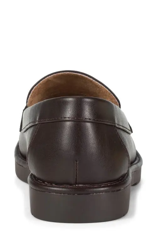 BARETRAPS Calli Croc Embossed Faux Leather Loafer - Dark Brown