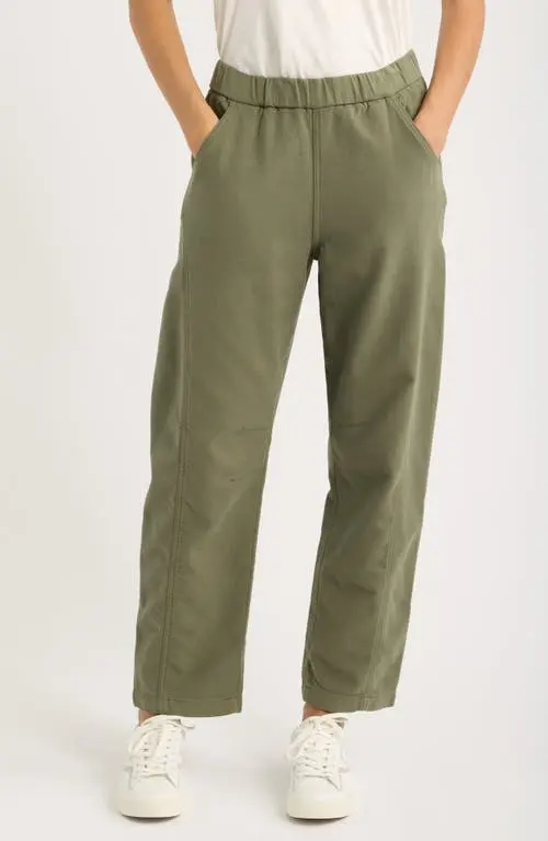 Marine Layer Jessie Barrel Leg Cotton Blend Pants