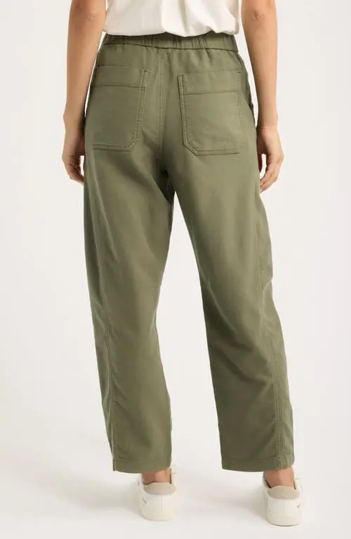 Marine Layer Jessie Barrel Leg Cotton Blend Pants