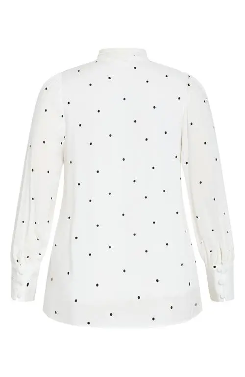 City Chic Kensie Tie Neck Blouse