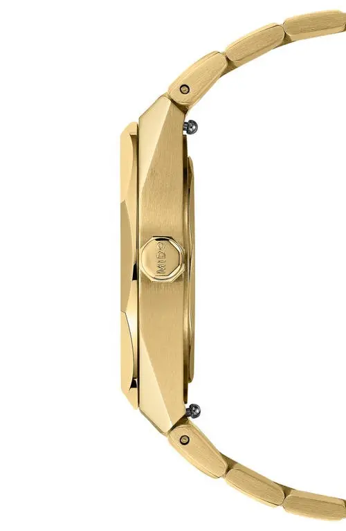 MIDO Multifort 8 One Crown Automatic Goldtone Bracelet Watch