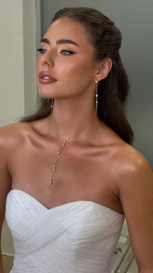 SET & STONES Bobbi Pearl Lariat Necklace