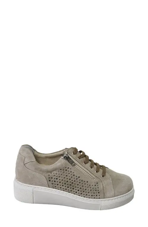 DAVID TATE Perla Sneaker - Stone Suede