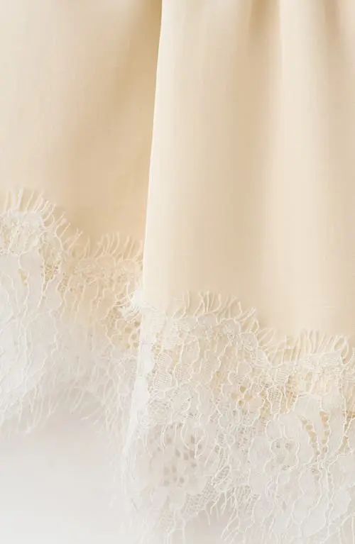 Mango Satin Lace Shorts