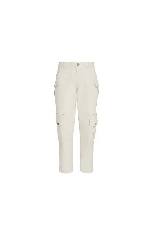 Brunello Cucinelli Peached Cotton Gabardine Explorer Trousers