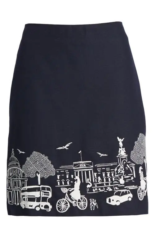Boden Tilda Embroidered Cotton Skirt