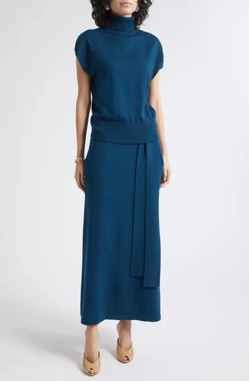 Ramy Brook Natalie Wool Turtleneck Sweater - Dark Teal