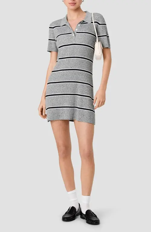 French Connection Mason Varsity Stripe Knit Minidress