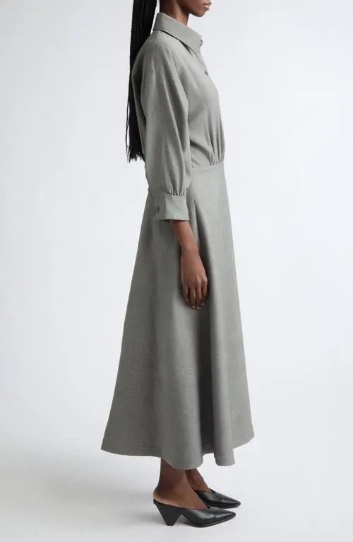 Altuzarra Eleanor Wool Stretch Twill Midi Shirtdress
