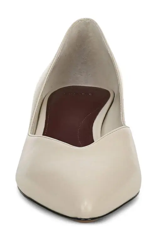 Vince Hallie Pointed Toe Leather Pump - Moonlight