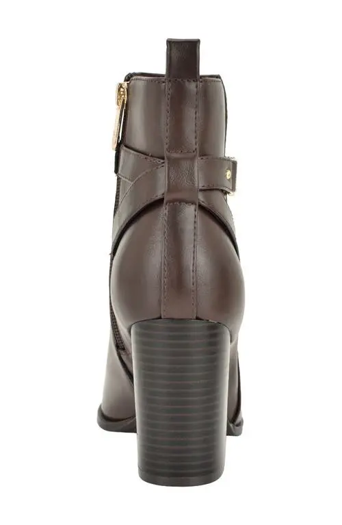 Tommy Hilfiger Midna Faux Leather Bootie - Mid Brown