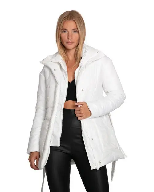 BELLE & BLOOM Moonrise Belted Puffer Jacket